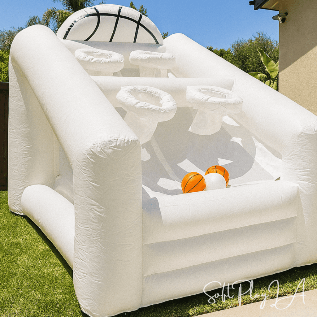 Slam Dunk. Inflatable Basketball game – Soft Play LA